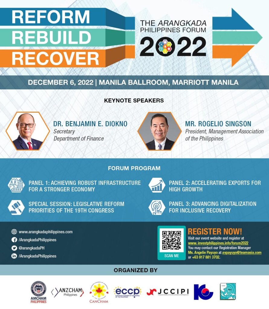 The 11th Arangkada Philippines Forum: ‘Reform, Rebuild, Recover ...